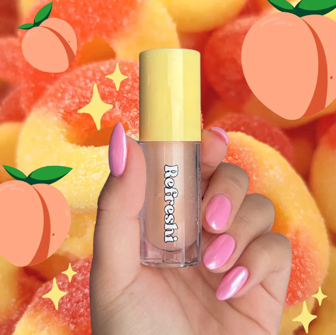 Peach Candy Lip Oil - Refreshi Cosmetics | La Commère Magasin Général ...