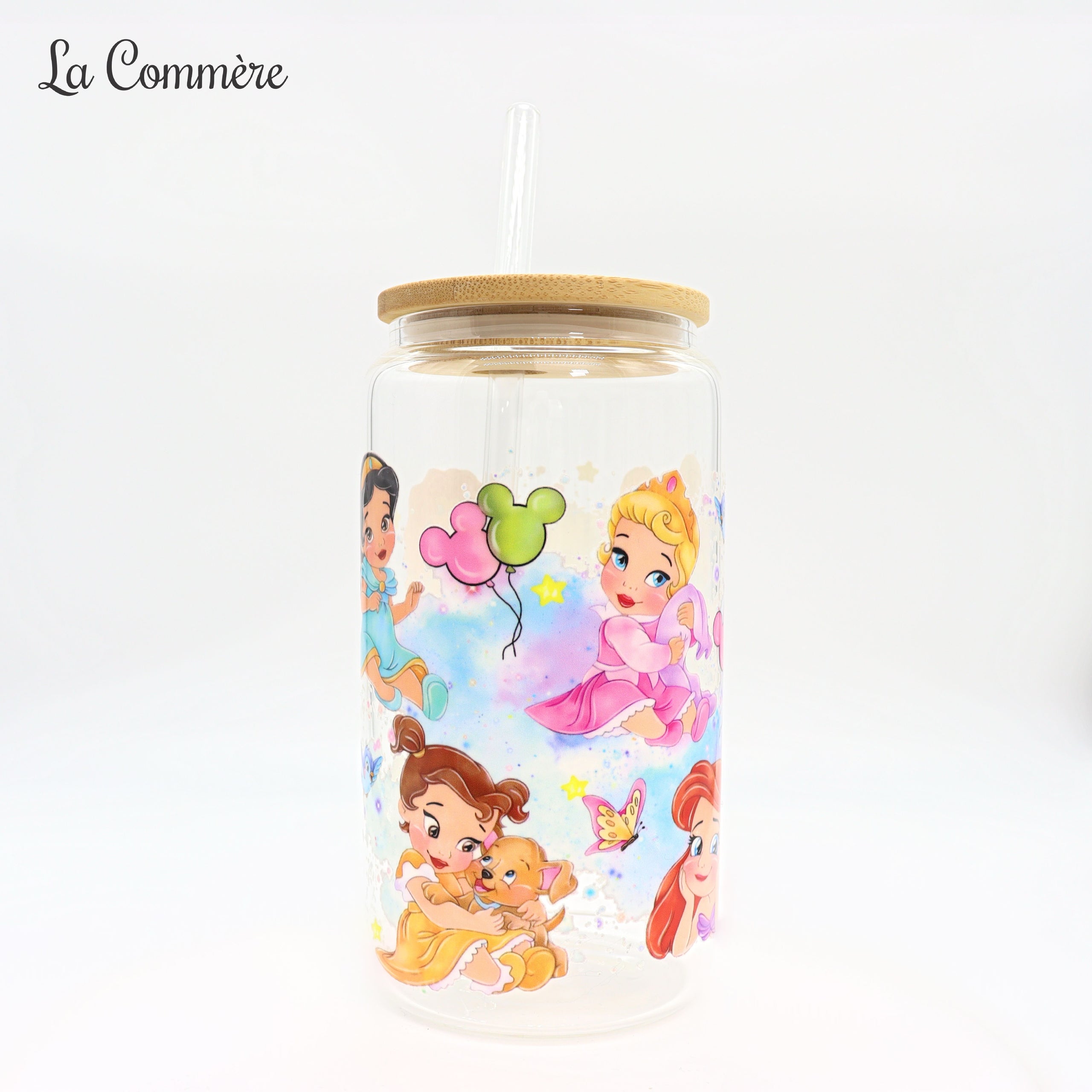 VERRE 16 OZ - BÉBÉS PRINCESSES | La Commère Magasin Général
