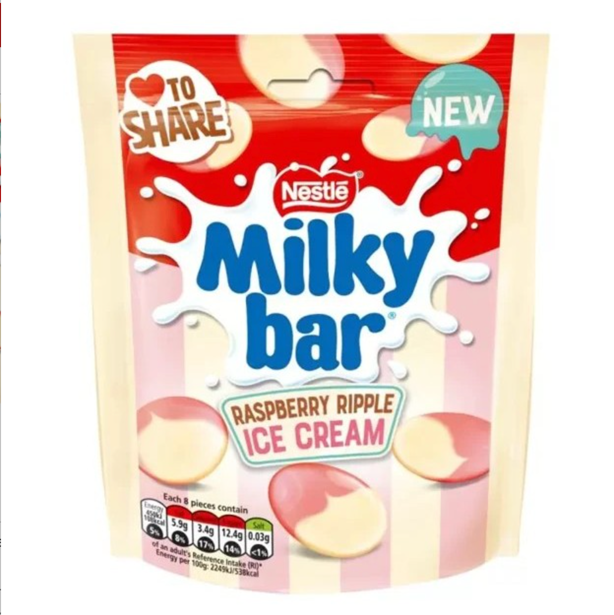 NESTLÉ - MILKY BAR RASPBERRY ICE CREAM BUTTONS | La Commère Magasin Général