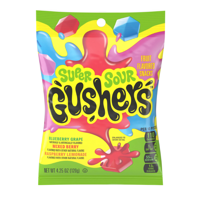 FRUIT GUSHERS - SUPER SOUR BERRY | La Commère Magasin Général