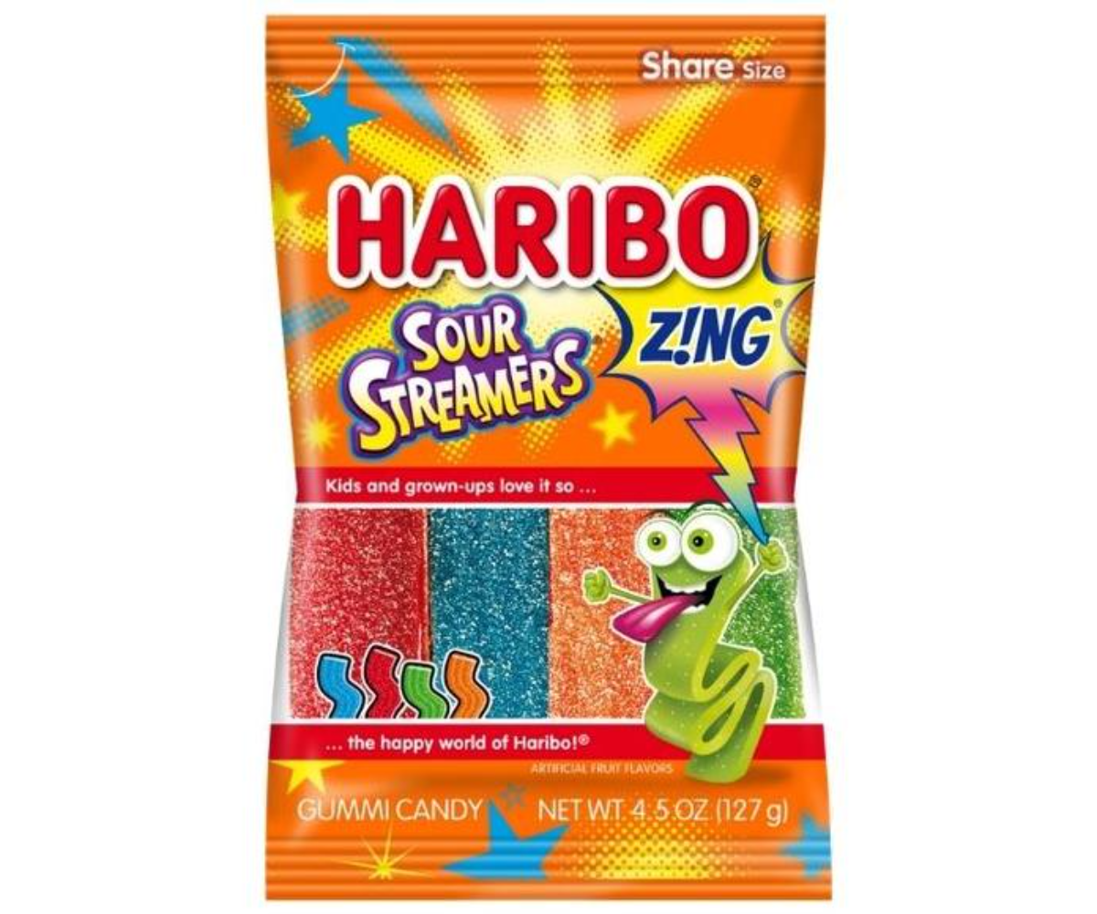 Haribo Sour Streamers - Des Lanières Acidulées Pleines de Saveurs | La ...